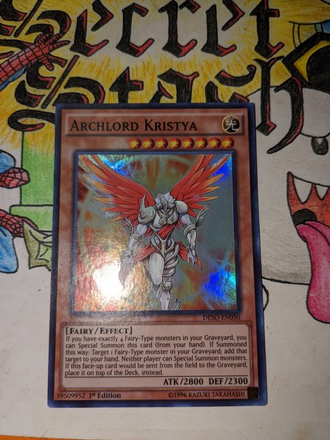Yu-Gi-Oh! TCG Archlord Kristya Destiny Soldiers DESO-EN050 1st Edition ...