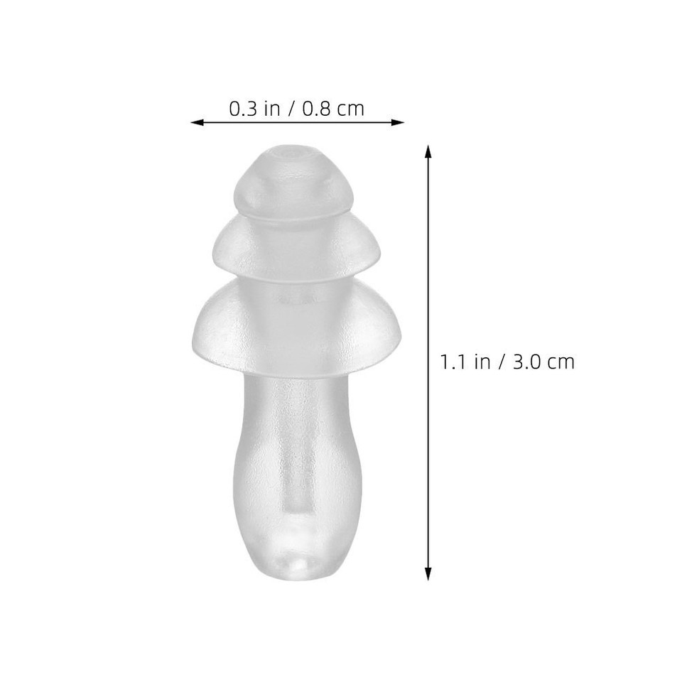 50 Pairs Noise Reduction Ear Plugs Reusable Protective Silicone ...