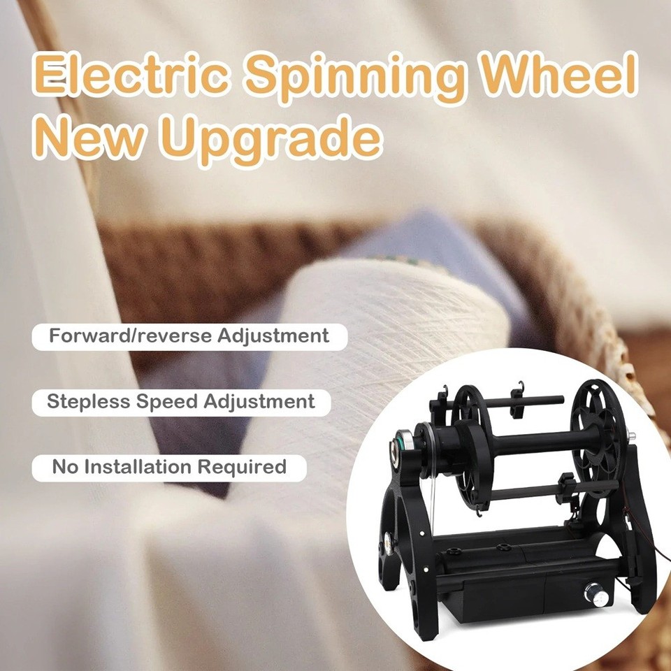 12V 800RPM Household Mini Electric Spinning Wheel Small Wool Spinning ...