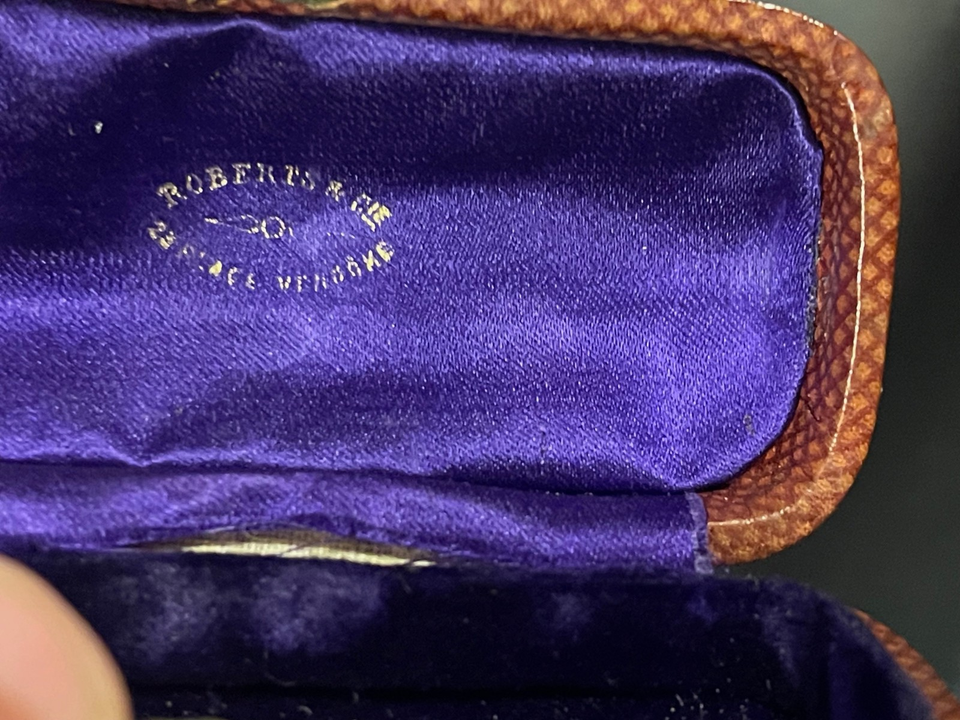 Crystal Salt Bottle 1850 19th Century Box Roberts & Company Place ...