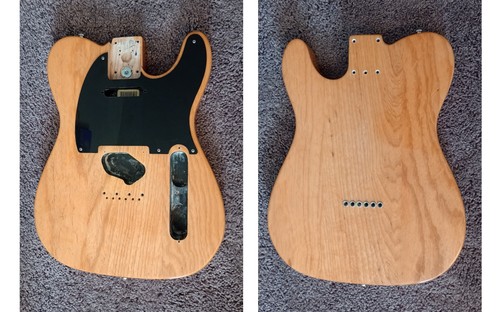 2017 Fender Telecaster Standard Body in Natural Mexico Made + Pickguard ...