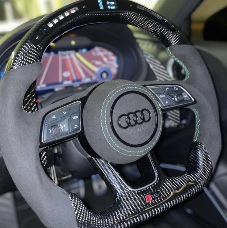 Audi R8, TTRS, RS3, RS6 RSQ3 Carbon Fibre LED Rev Counter Display ...