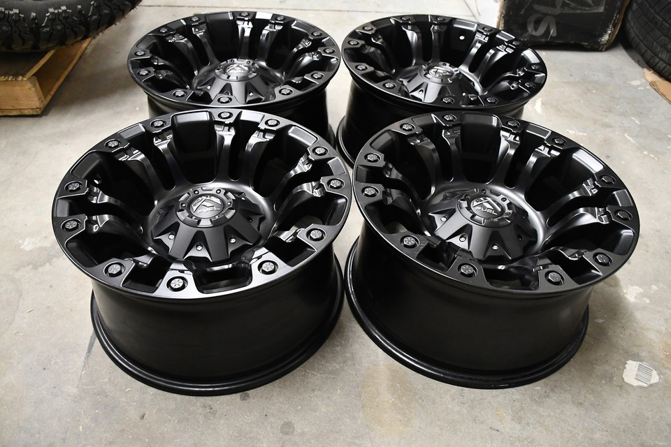 Set 4 18x9 Fuel Vapor Matte Black Wheels 6x135 6x5.5 -13mm Rims | eBay