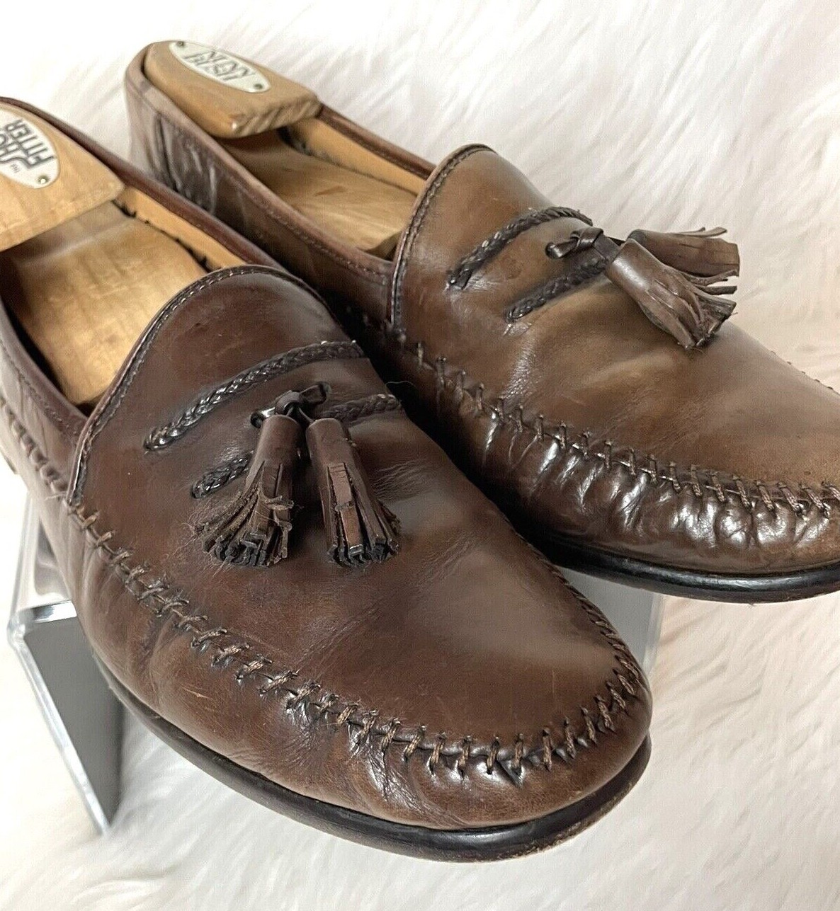 Sandro Moscoloni Loafers Mens 9.5 Brown Spain Tassel … - Gem