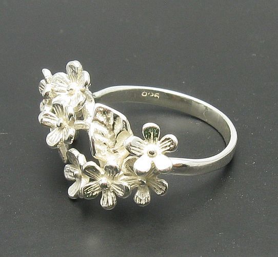 Sterling silver ring solid 925 Flower R000603 Empress | eBay UK