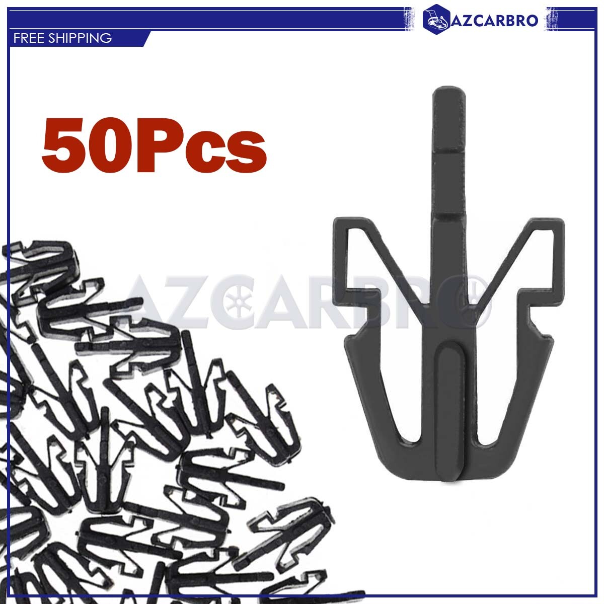 50X Radiator Grille Clips Clearance Lamp Headlight Quarter Window Trim ...