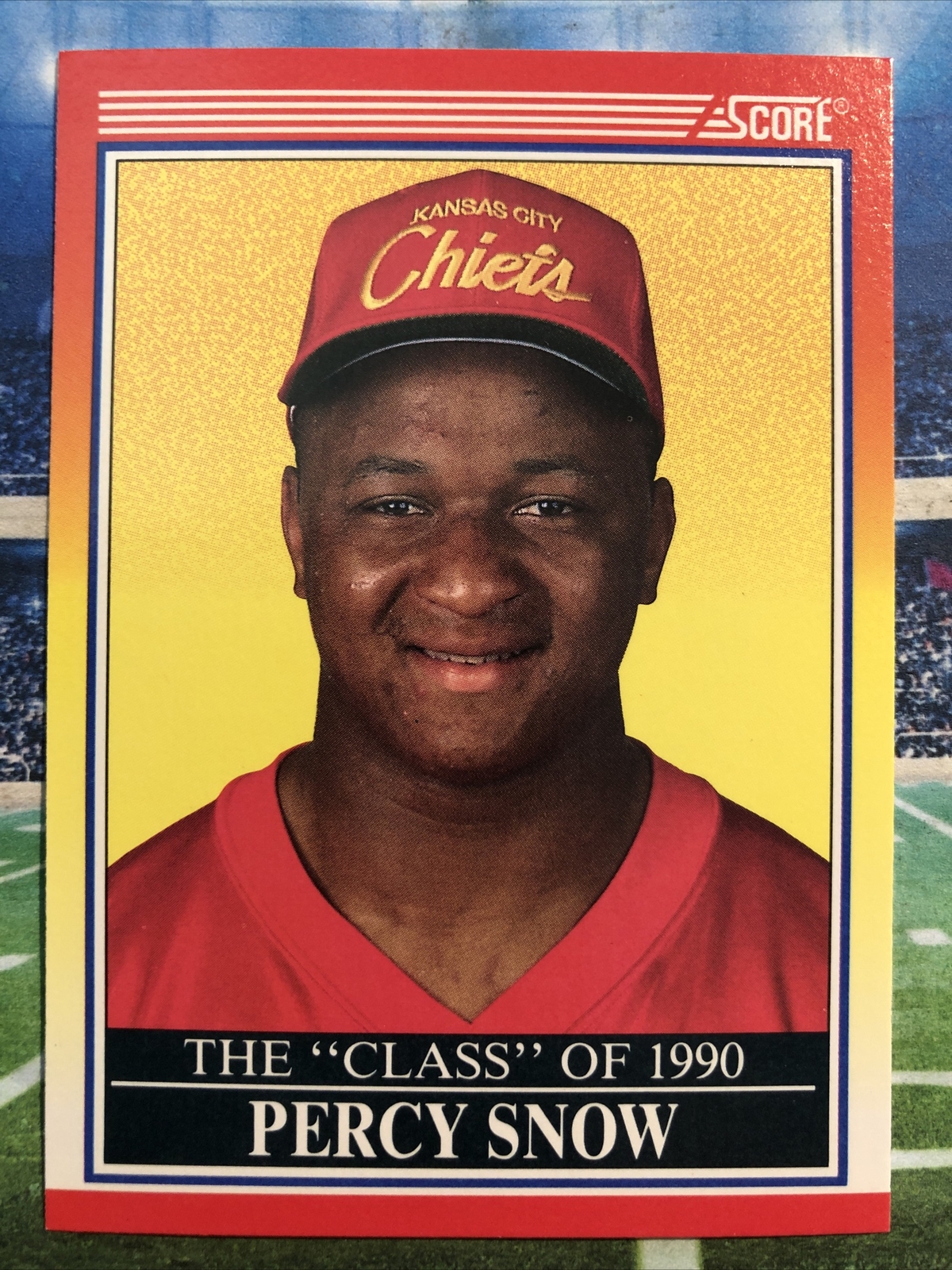 Percy Snow 1990 Score Rookie #305/The Class of 1990 RC #606 Kansas City ...