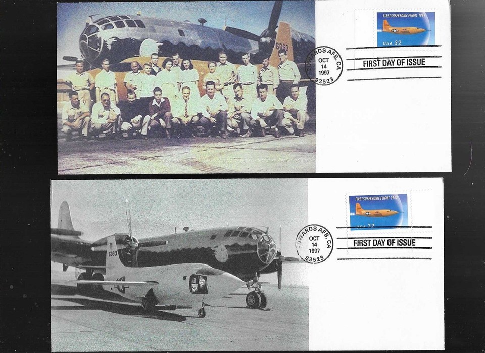 US FDC FIRST DAY COVERS # 3173 FIRST SUPERSONIC FLIGHT LOT OF 12 ...