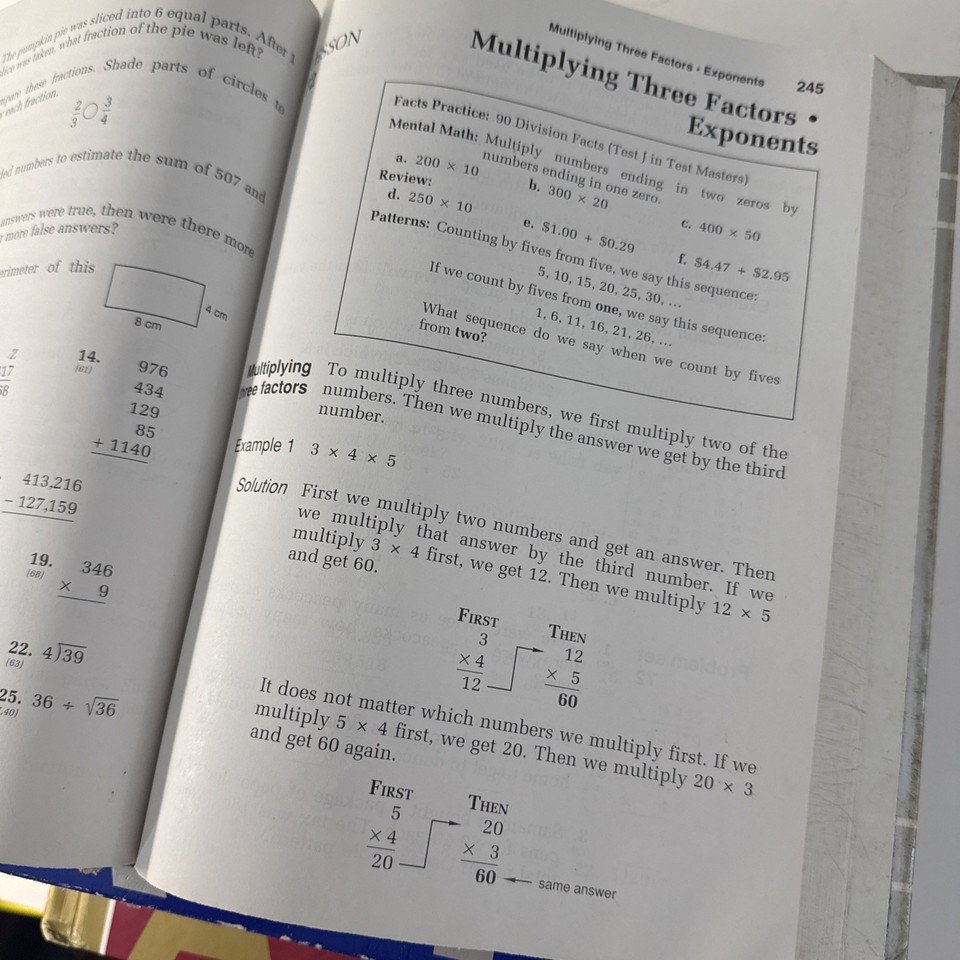 Saxon Math 54, 65, 76, 87, Student Textbooks (1st, 2nd & 3rd Editions ...