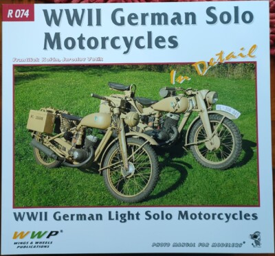 WWP German WWII Solo Motorcycles in detail Photo manual Light solo ...