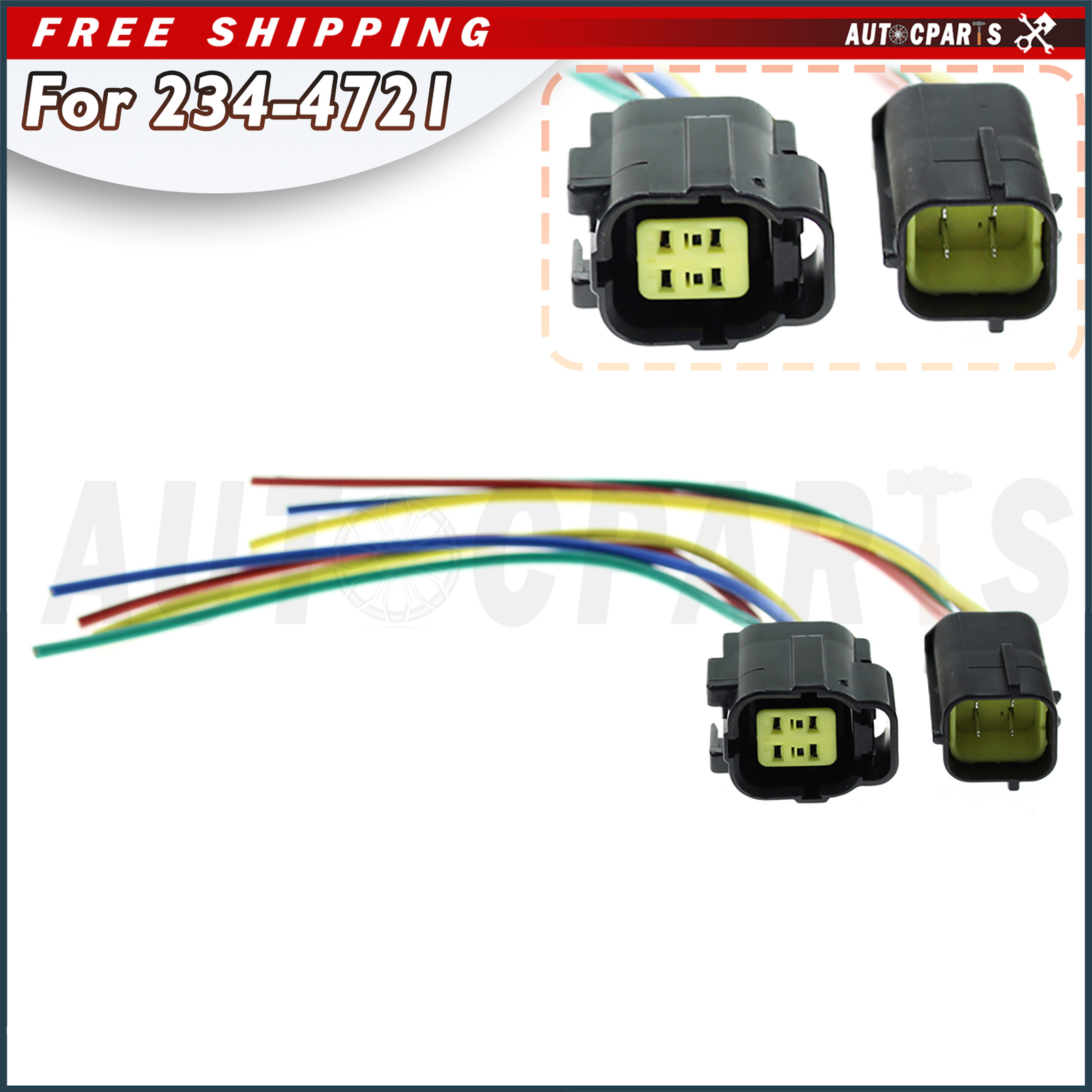 Oxygen Sensor Female & Male connector Kit For repairing wiring harness ...