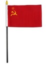 SOVIET UNION USSR Russia Flag 4"x6" Desk Set Table Stick (Super ...