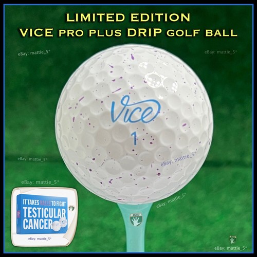 (1) VICE Pro Plus DRIP Golf BALL - It Takes Balls to Fight Testicular ...