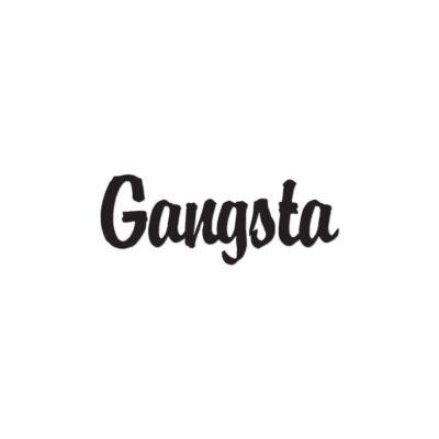 Gangsta Gangster - Vinyl Decal Sticker - Multiple Color & Sizes ...