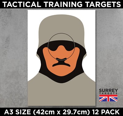 Fig 14 HUN HEAD A3 SIZE Air Rifle Pistol Gun BB Airsoft Crossbow ...