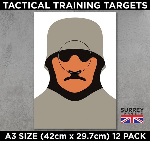 Fig 14 HUN HEAD A3 SIZE Air Rifle Pistol Gun BB Airsoft Crossbow ...