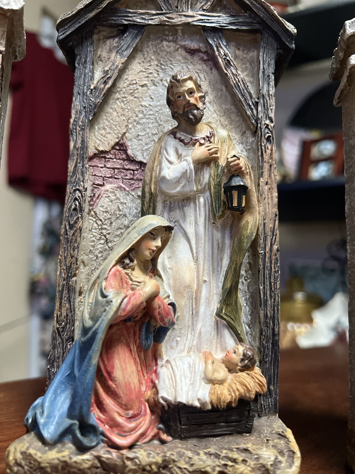 Tii Collections 3 Piece Resin Nativity Handcrafted. Christmas Religious ...