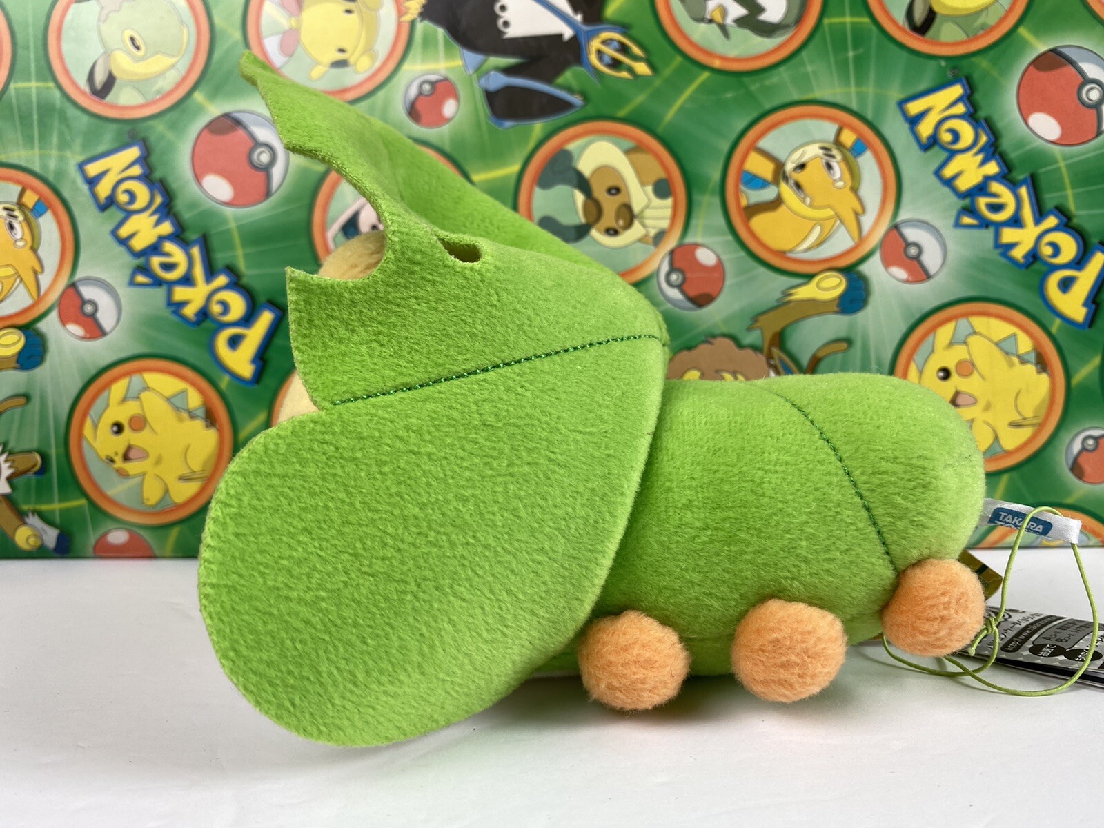 Pokemon Plush SEWADDLE Tomy Takara 6 " Pokedoll stuffed figure go toy ...