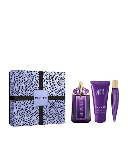 MUGLER ALIEN 60ML EDP, 50ML B/ LOTION and 10ML EDP PURSE SPRAY GIFT SET ...