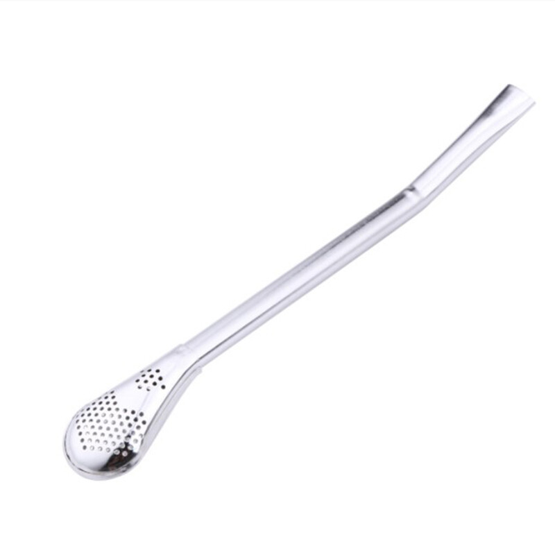 Spoon Tea Filter Mate Tea Straws Stainless Steel Drinking Straw ...
