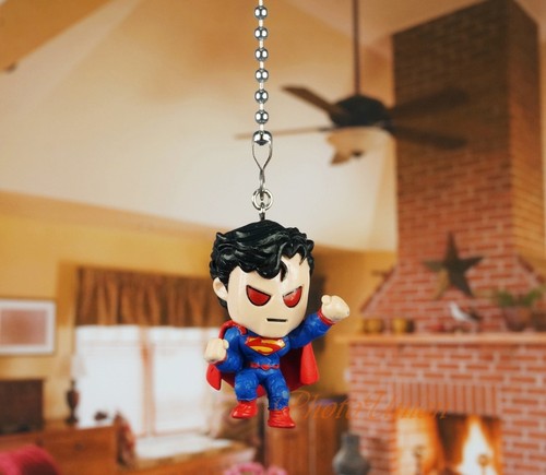 Comic Justice League Superman Ceiling Fan Pull Light Lamp Chain Decor ...