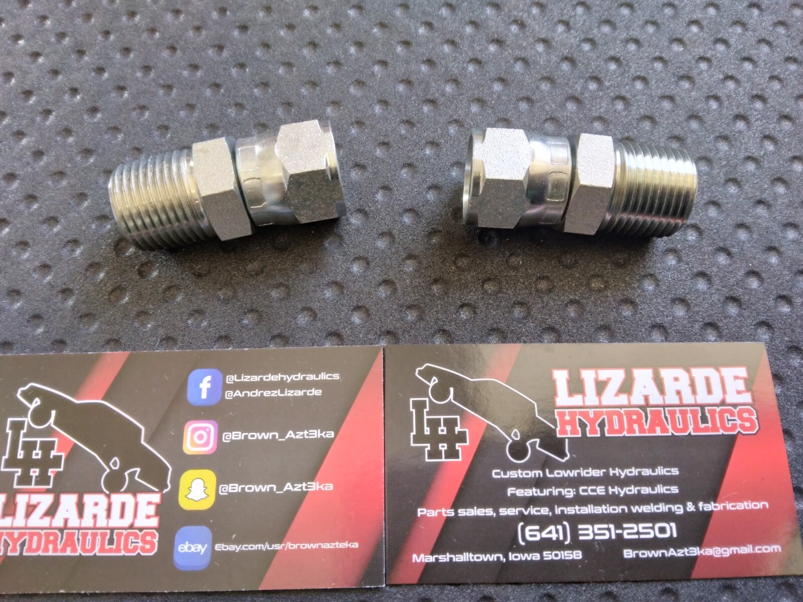 Lowrider hydraulics swivel fitting, 2pcs straight 1/2mpt- #8 J.I.C | eBay