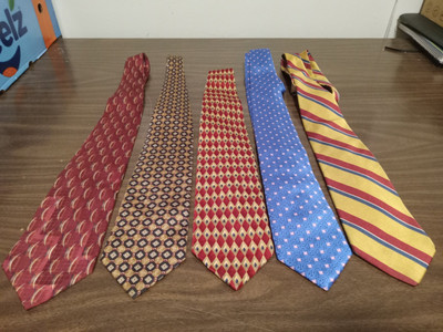 Lot Of 5 JOS. A. BANK 100% Silk Designer Neckties Joseph A Bank Ties (3 ...