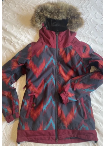 686 red snowboard ski jacket coat - size S | eBay UK