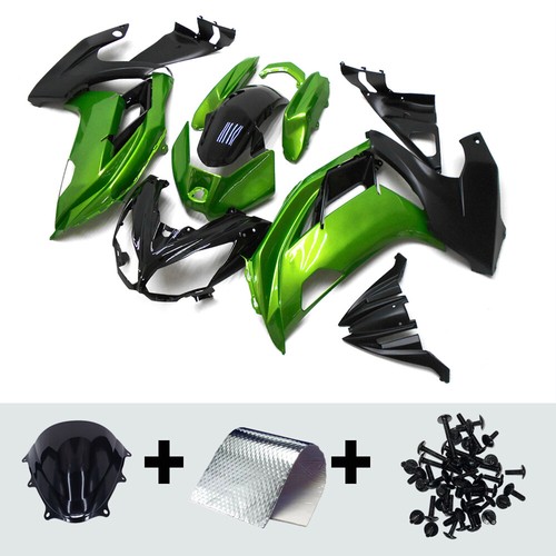Green Black ABS Fairings for Kawasaki Ninja 650 ER-6F 2012 2013 2014 ...