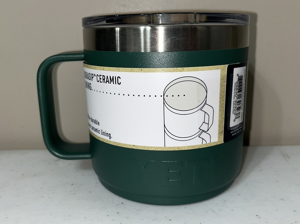 RARE YETI Rambler 14 oz Mug w/ Durasip Ceramic Lining - Northwoods ...