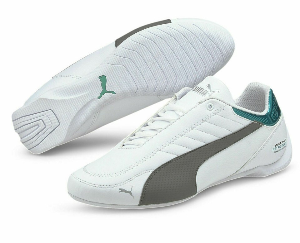 MENS PUMA MERCEDES AMG FUTURE KART CAT WHITE MOTORSPORT F1 RACING ...