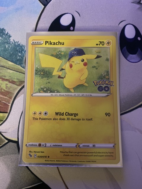Pokémon TCG Pikachu Pokemon GO 028/078 Holo Holo Rare for sale online ...