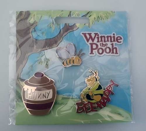 Disney Pin Winnie the Pooh Set/3 Pins Pooh Bee BEE HAPPY ~ Honeybee ...