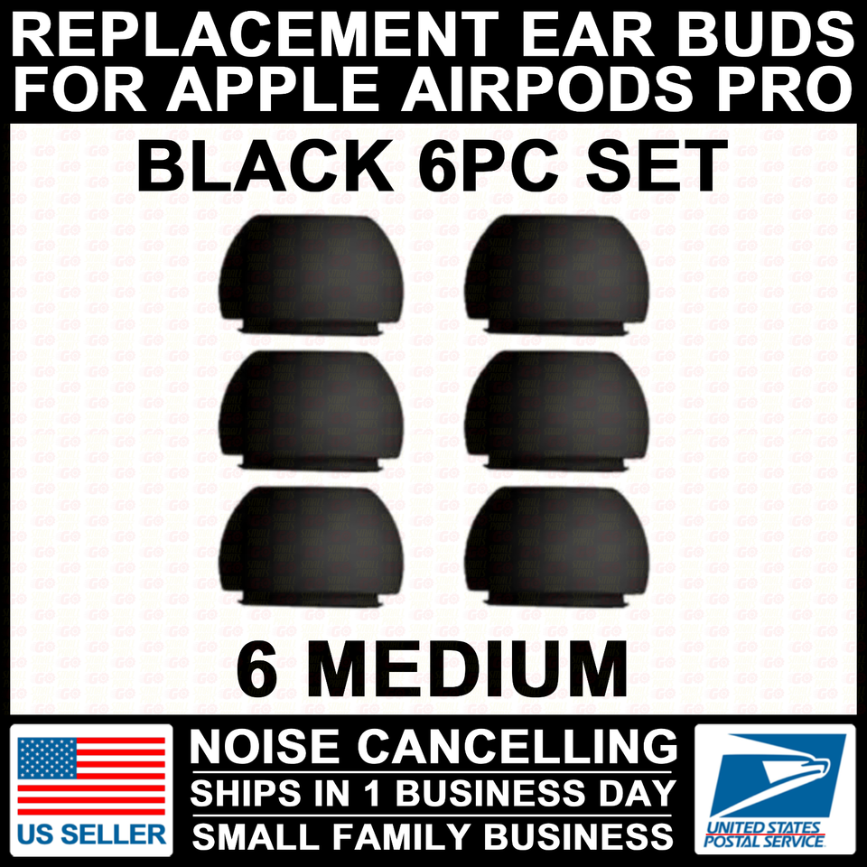 3-PAIRS Ear Bud Tip For Apple AirPod Pro 1&2 Replacement Silicone ...