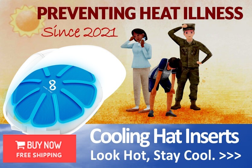 Chiller Body Cooling Hat Inserts - Blue - 6 Ounces - Freeze and ...