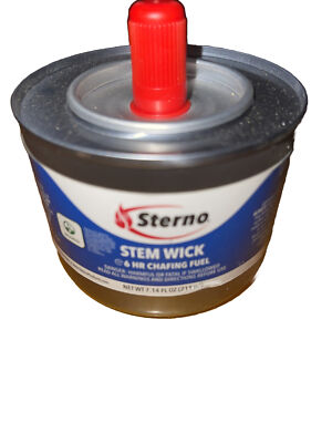 Sterno Chafing Fuel With Stem Wick, Methanol, Six-Hour Burn, 24 Cans ...