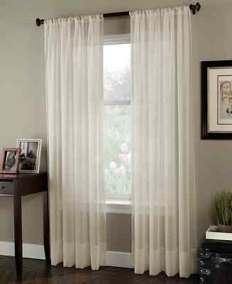 Curtainworks Chf Sheer Soho Sheer Voile 59" x 63" Window Curtain Panel ...