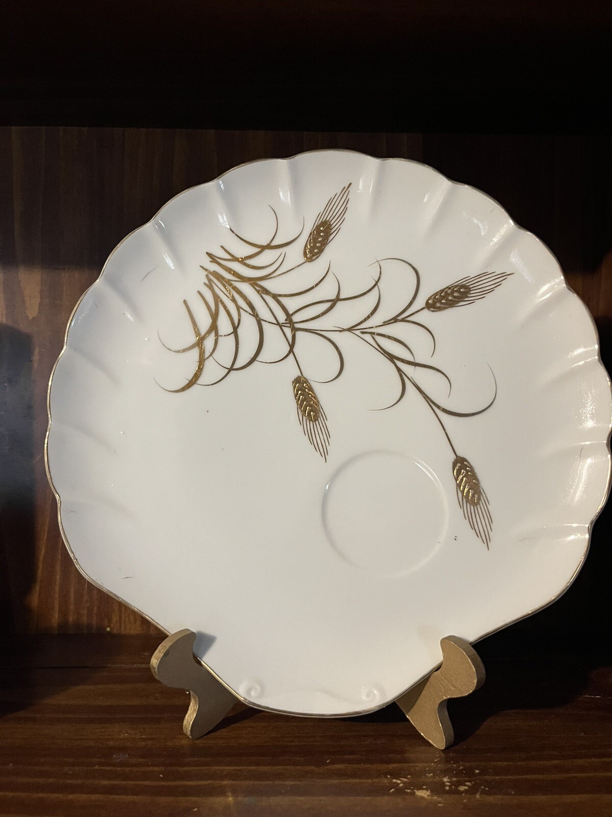 Vintage Lefton China Gold Wheat Pattern Lunch Snack Set Tea Coffee Cup ...