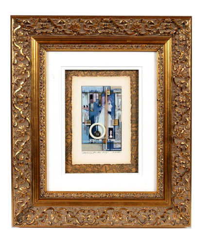 Mixed Media Acrylic Collage Roderick Slater Original Art 12x14" 3-D ...