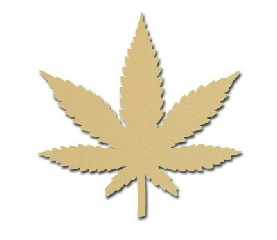 Cannabis Marijuana Pot Leaf Hemp Weed Unfinished MDF Cut Out Variety of ...