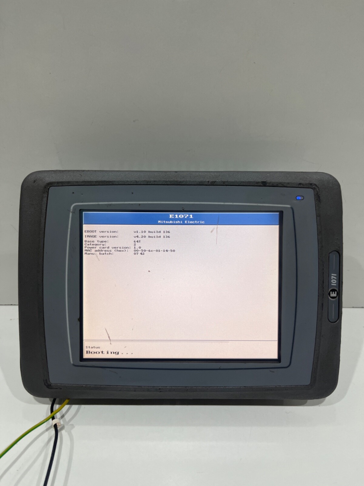 Mitsubishi E1071 Touch Screen Operator Interface Panel 24VDC 06015B | eBay