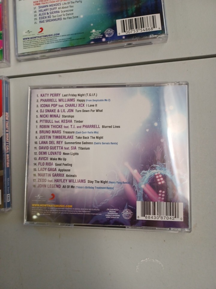 now thats what i call music Cd Lot 9 Various 2 11 42 49 51 52 53 ...