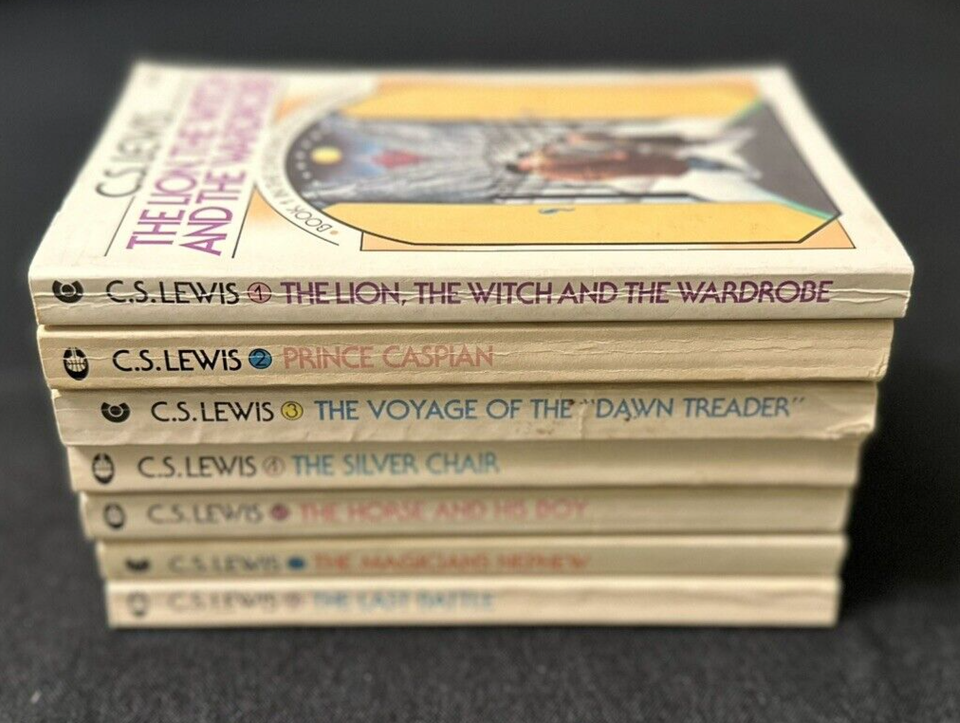 Vintage The Chronicles of Narnia C.S. Lewis 7 pb The Lion the Witch ...