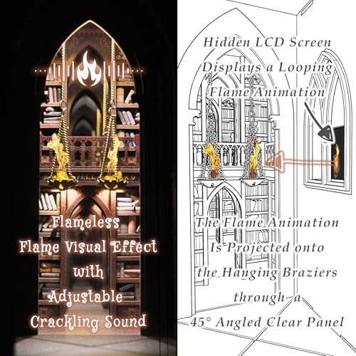 DIY Book Nook Kit for Adults, Infinite Magicspell Library Booknook with ...