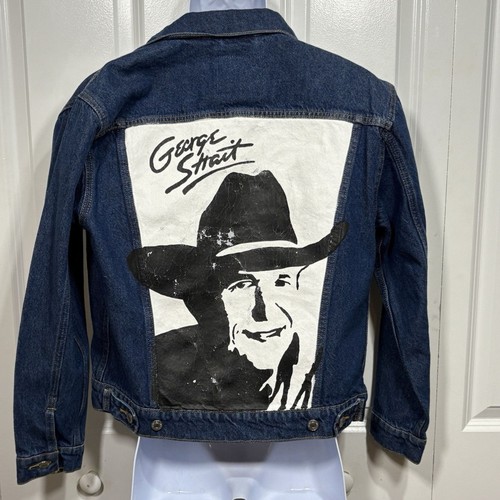 Levis Trucker Jacket Womens M Custom George Strait Western Country ...