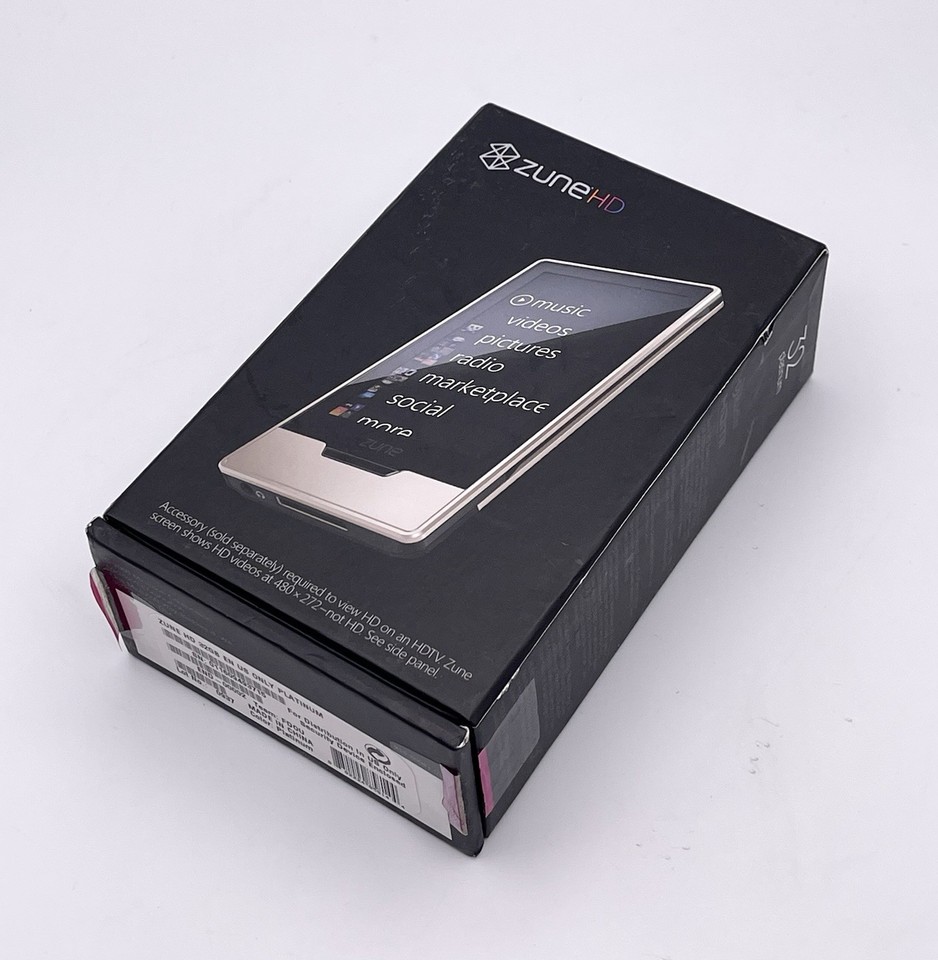 Microsoft Zune HD Platinum (32 GB) Digital Media Player Open Box ( PLS ...