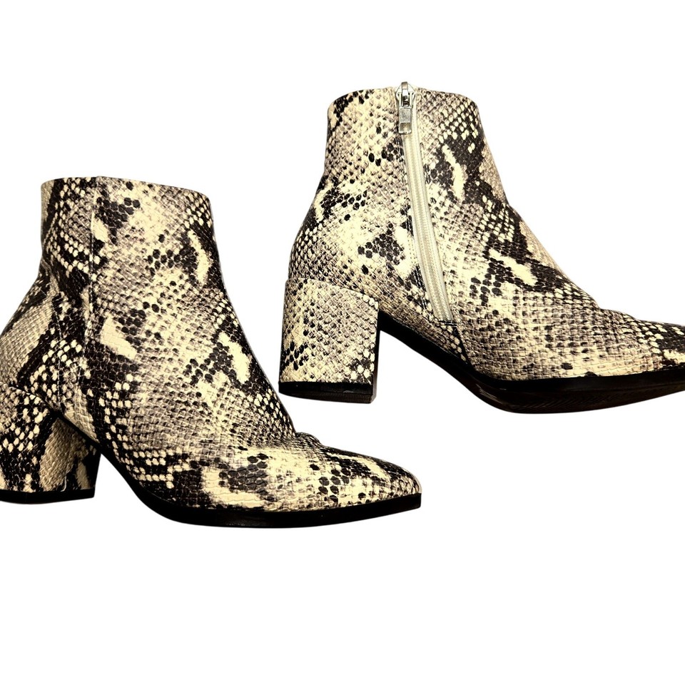 Madden Girl 6 M Faux Snake Skin Ankle Boots Shoes Medium Width Women's ...