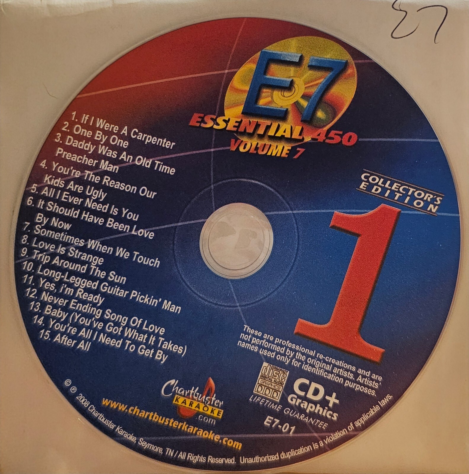 E7 01 ESSENTIAL 450 COLLECTION CHARTBUSTER KARAOKE CDG | eBay