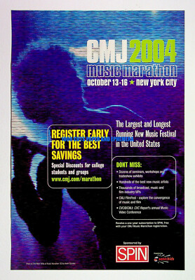 CMJ Music Marathon Festival 2004 New York Trade Print Magazine Ad ...
