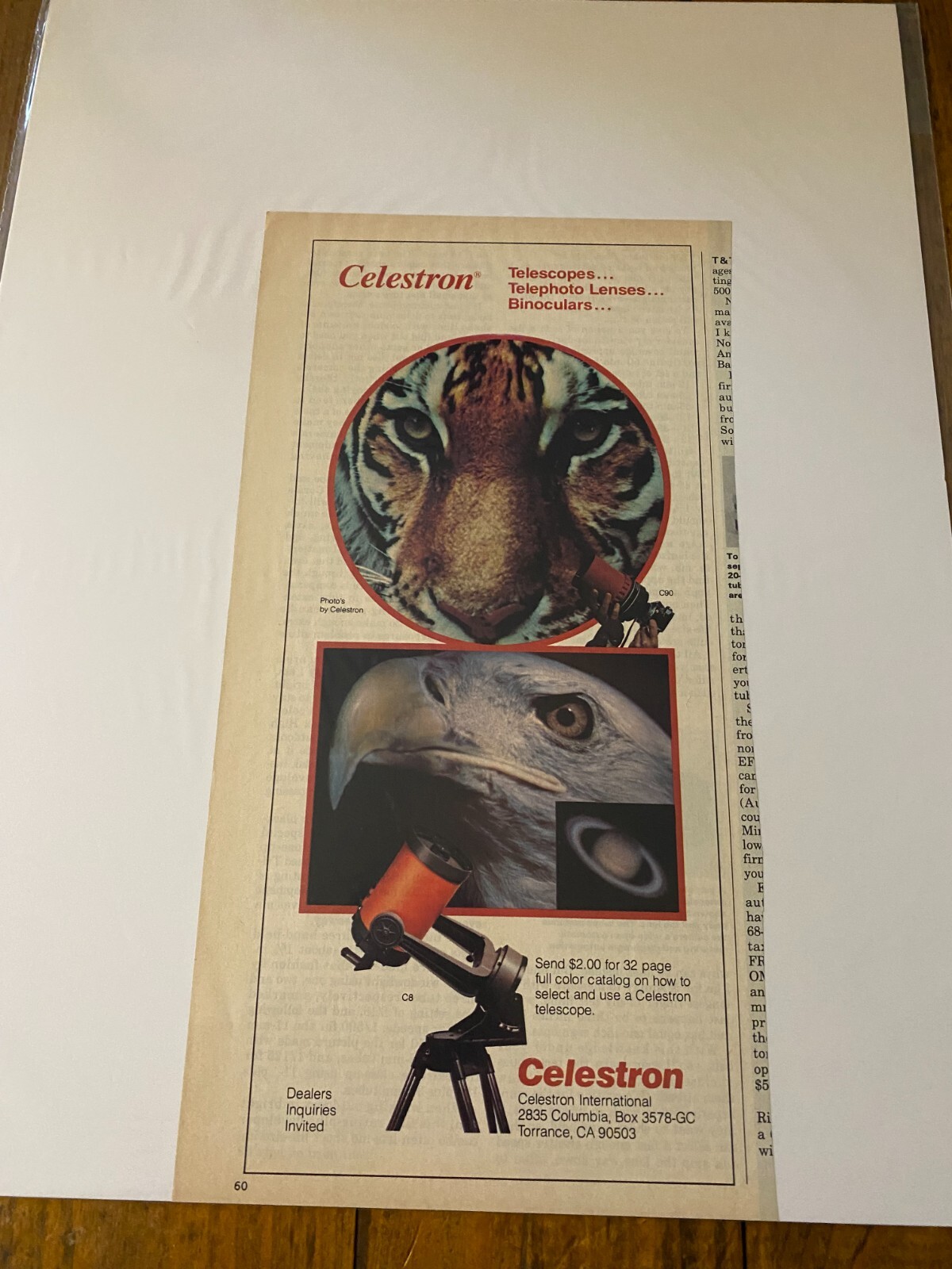 Vintage 1978 Celestron Telescope ad | eBay